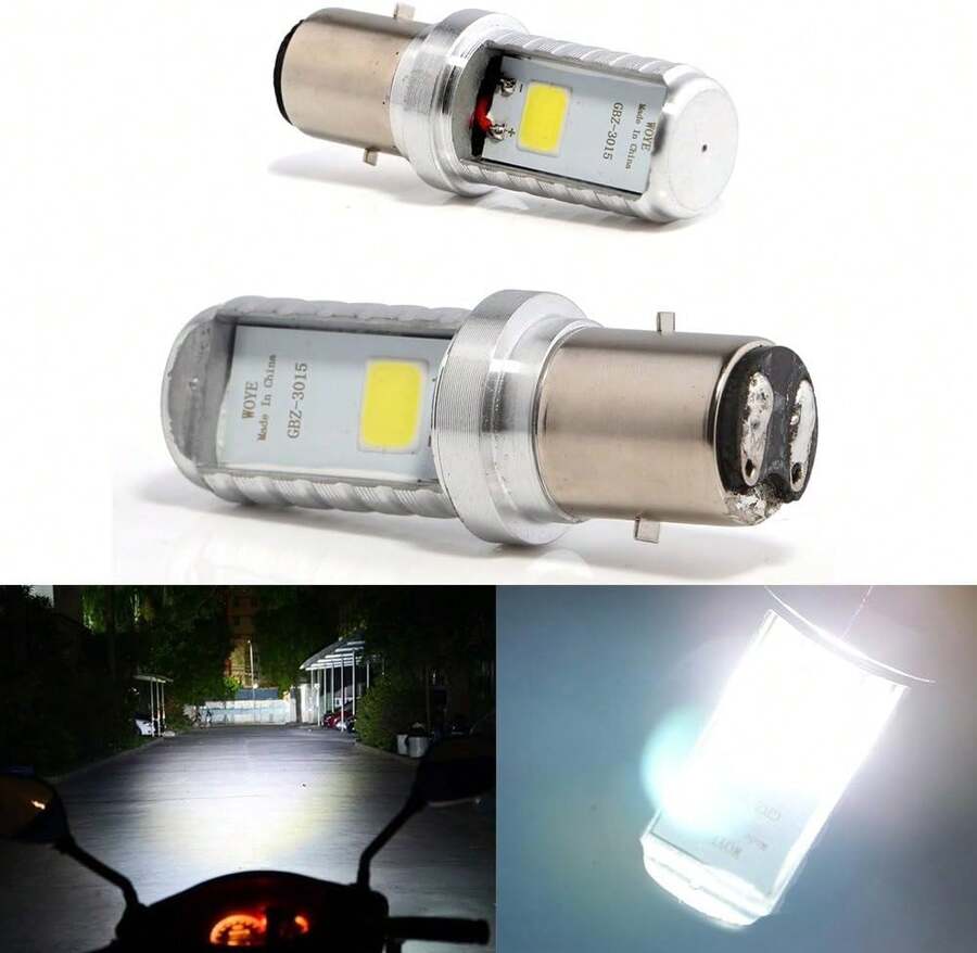 grandviewtm BA20D H616 COB 12 W bombillas LED de aluminio moto color ...