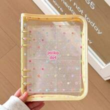 6-Ring Stern Design Reißverschluss Ordner, Transparenter Umschlag ...