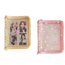 6-Ring Stern Design Reißverschluss Ordner, Transparenter Umschlag ...