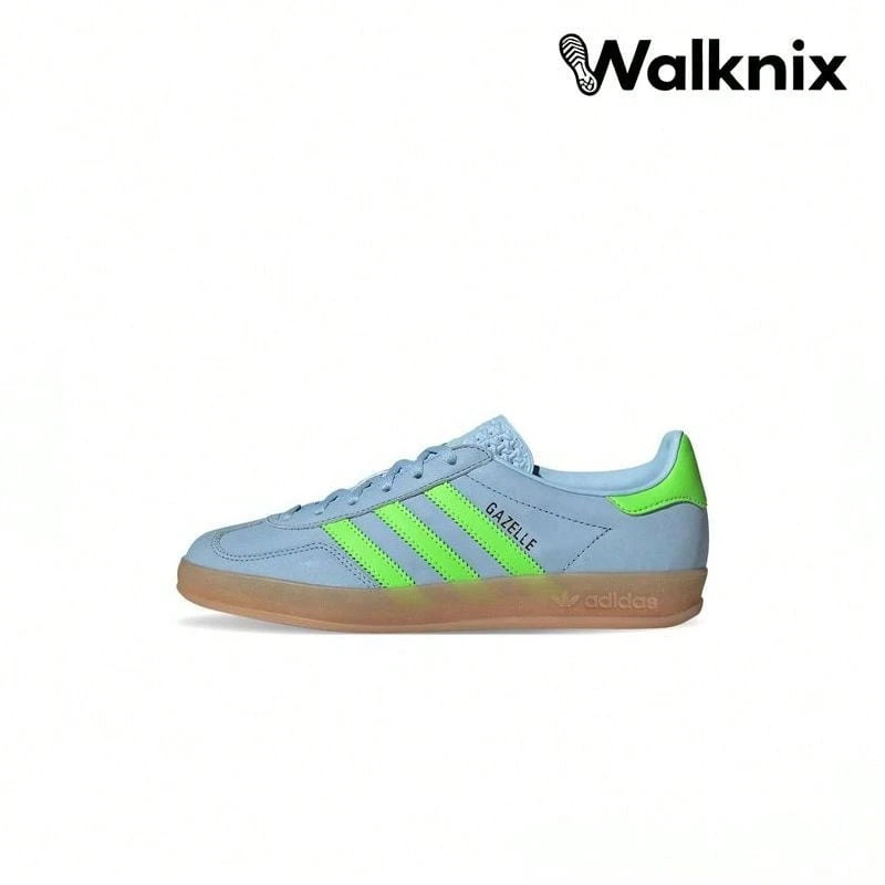 Adidas Zapatillas Gazelle Indoor "Clear Sky Solar Green" Azul Goma ...