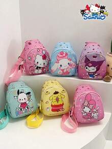 Sanrio 1pc Hello Kitty Crossbody Bag For Kids, Children Backpack, Chest ...