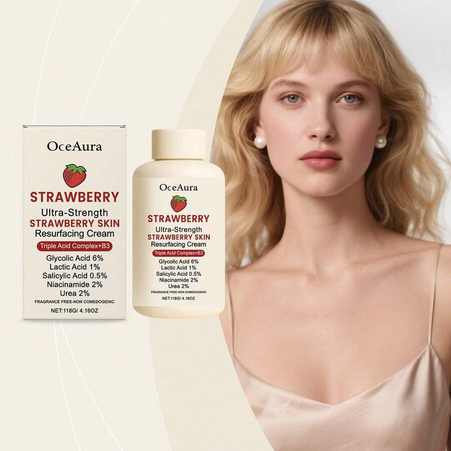 118g/4.16oz Crema hidratante de fresa, cuidado de la piel suave, sin ...