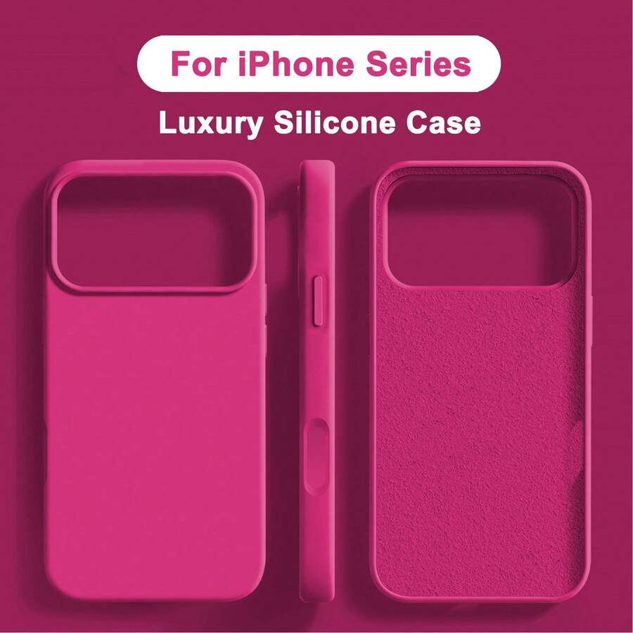 Liquid Silicone 3-Layer Full Coverage Soft Rubber Phone Case, Shock ...