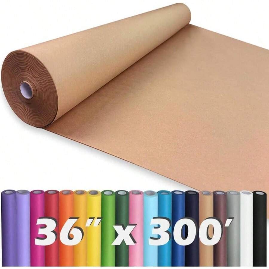 Brown Kraft Paper Roll 36 Inchx 1, 800 Inch 150' Wrapping Bouquet ...