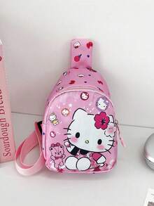 Sanrio 1pc Hello Kitty Crossbody Bag For Kids, Children Backpack, Chest ...