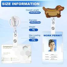 Winner Dog Badge Reel / Dachshund Badge Reel/Funny Id Holder / Student ...