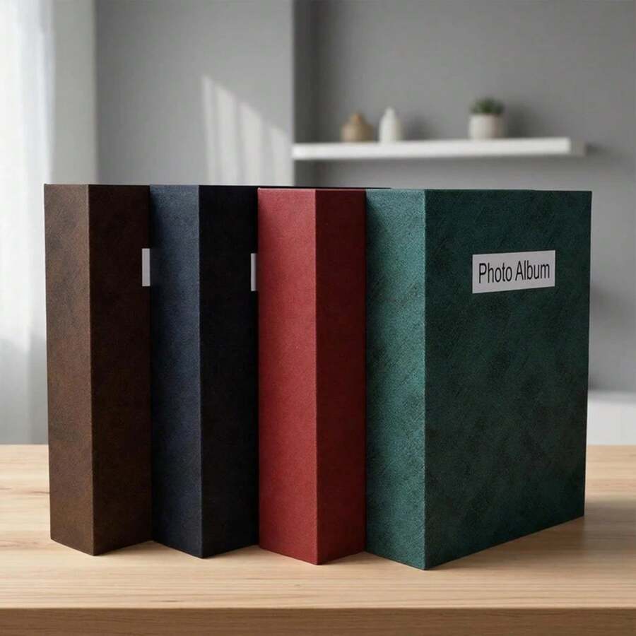 Un álbum de fotos clásico grande de 6 pulgadas que puede contener 200 ...