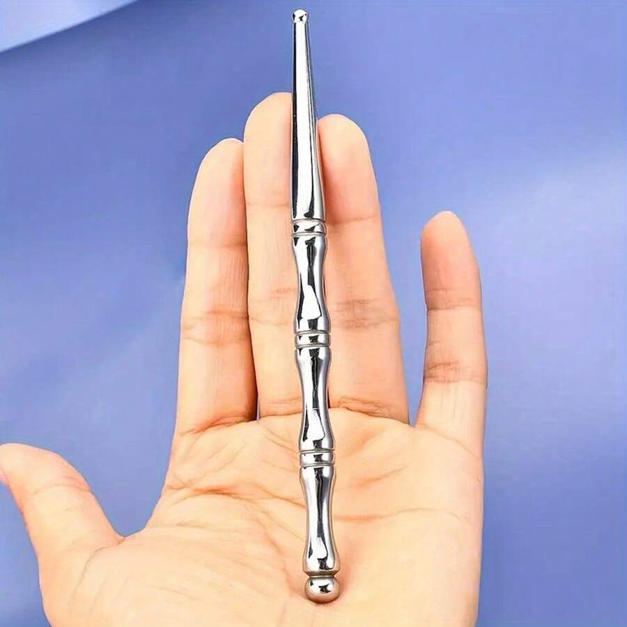 Stainless Steel Dual-Head Massage Stick, Suitable For Eyes, Face And ...