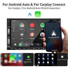 7" Autoradio 1 Din Carplay Android Auto MP5 Multimedia Player ...