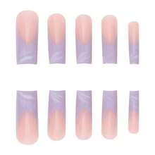 A Box Of 24 Purple French Marble Pattern Simple And White European And ...