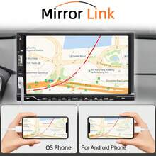 7" Autoradio 1 Din Carplay Android Auto MP5 Multimedia Player ...