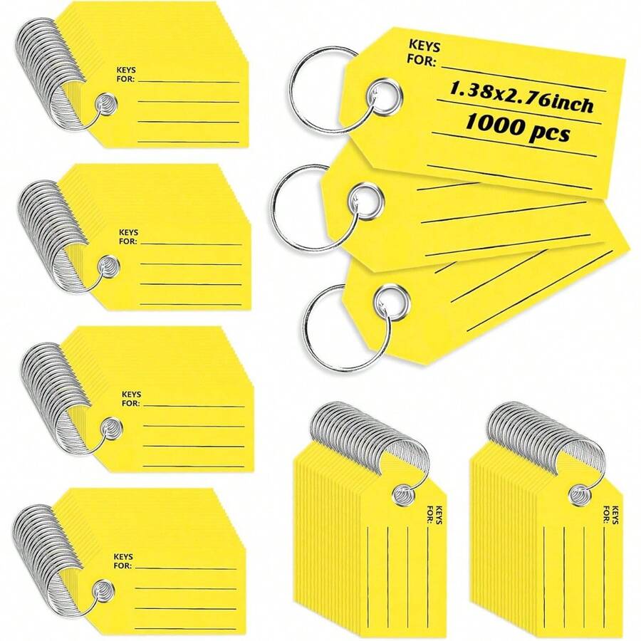 Key Tags With Labels Key Tags With Ring Key Chain Tags To Write On Tags ...