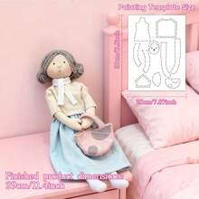 3 Stücke DIY Puppen Herstellung & Bastelvorlage Set (30x20cm ...