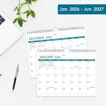 2026 Wall Calendar - 2026-2027 Calendar Runs From January 2026 To June ...