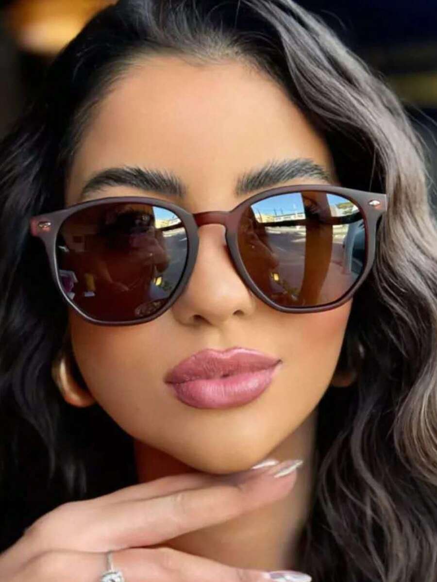 Men's Square Acetate Sunglasses With Protection | SHEIN UK