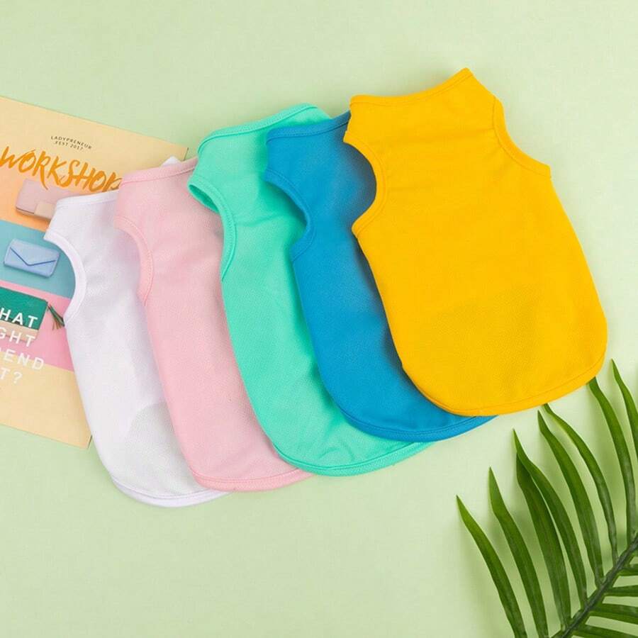 BJAYPET Atmungsaktive Haustier-Weste, Vogelaugen-Mesh-Design, süße ...