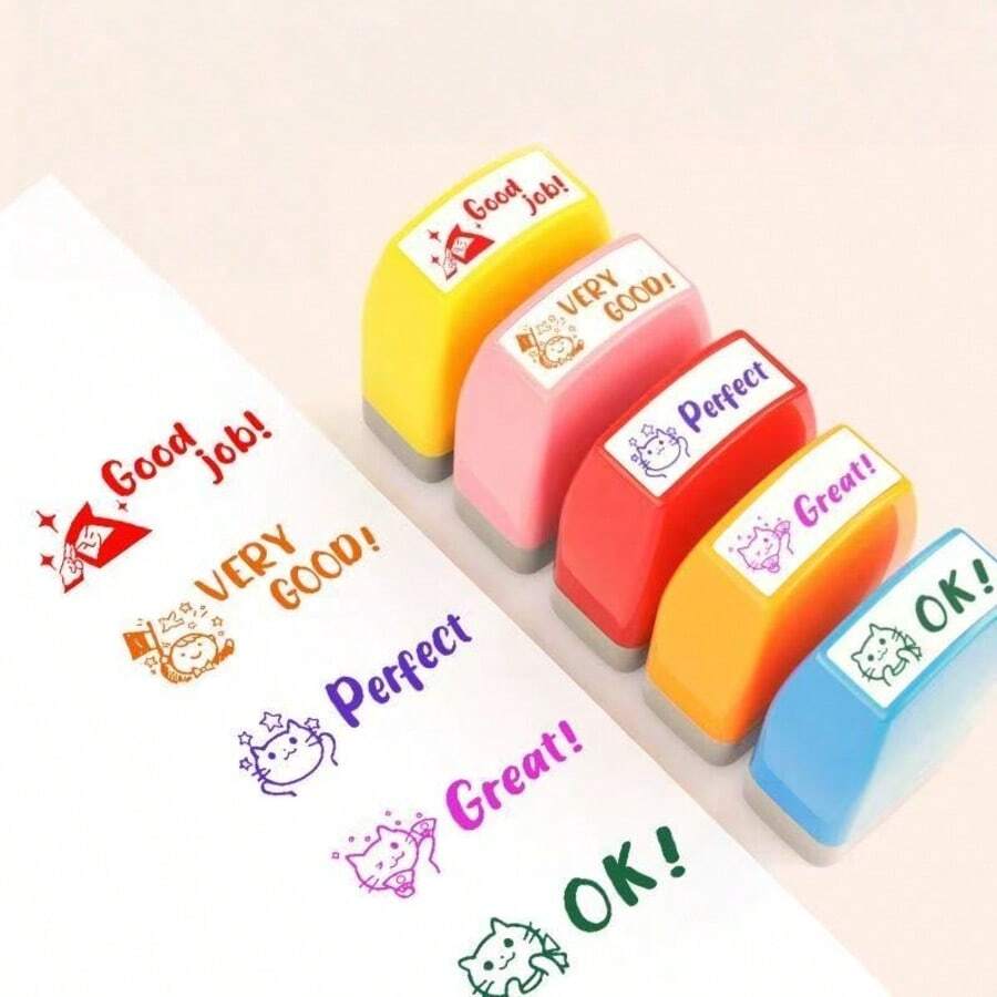 Colorful English Teacher Evaluation Stamps. For Teacher Use Only ...