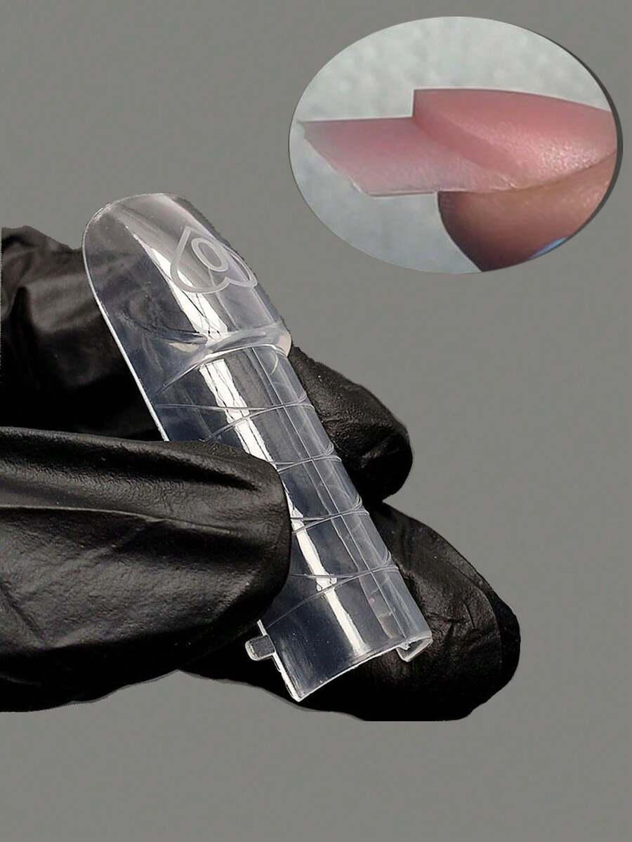 150 Peças Ferramenta de Extensão de Unhas Francesas Acrílicas Dual Form ...