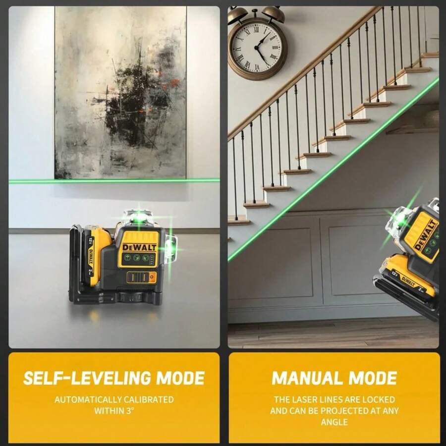 2025 DW089LG 12 Lines 3 Sides*360 Degree Vertical 12V Lithium Battery ...