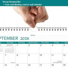 2026 Wall Calendar - 2026-2027 Calendar Runs From January 2026 To June ...