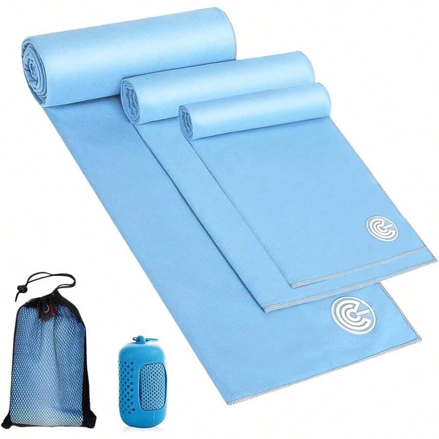 GYJ Toalla Natacion Secado Rapido 4Pzs Toallas de Microfibra para Baño ...