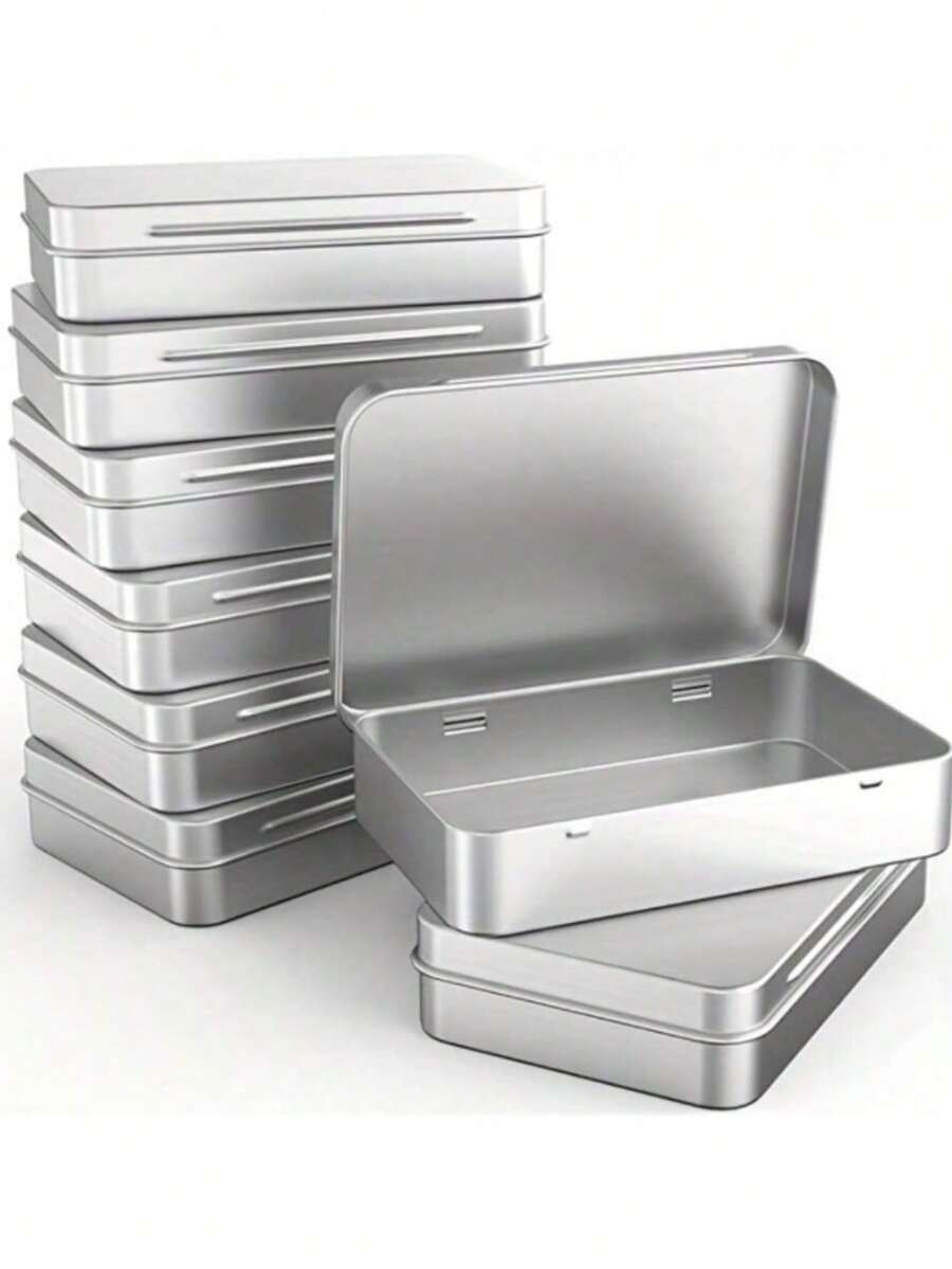 1/3/10PCS Flip Iron Boxes, Metal Tin Box, Portable Small Container ...