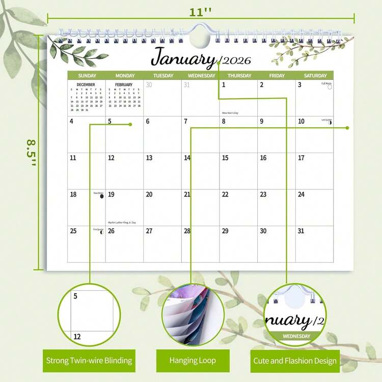 Limited Special Offer 2026 Wall Calendar, Hanging Calendar Wall Paper ...
