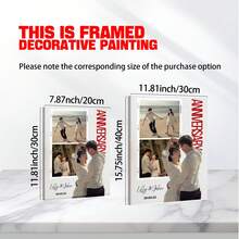 1pc Personalised Anniversary Date Gift For Her Custom Poster, Custom ...