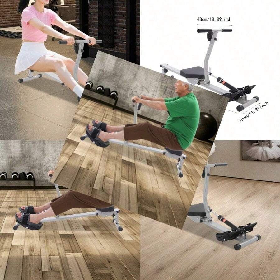 Home Rowing Machine Foldable Rowing Exercise Machine 12 Force Level ...