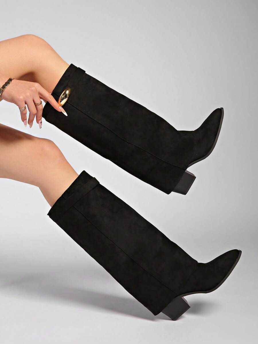 2025 Spring/Summer New European & American Pointed Toe Tall Boots Women ...