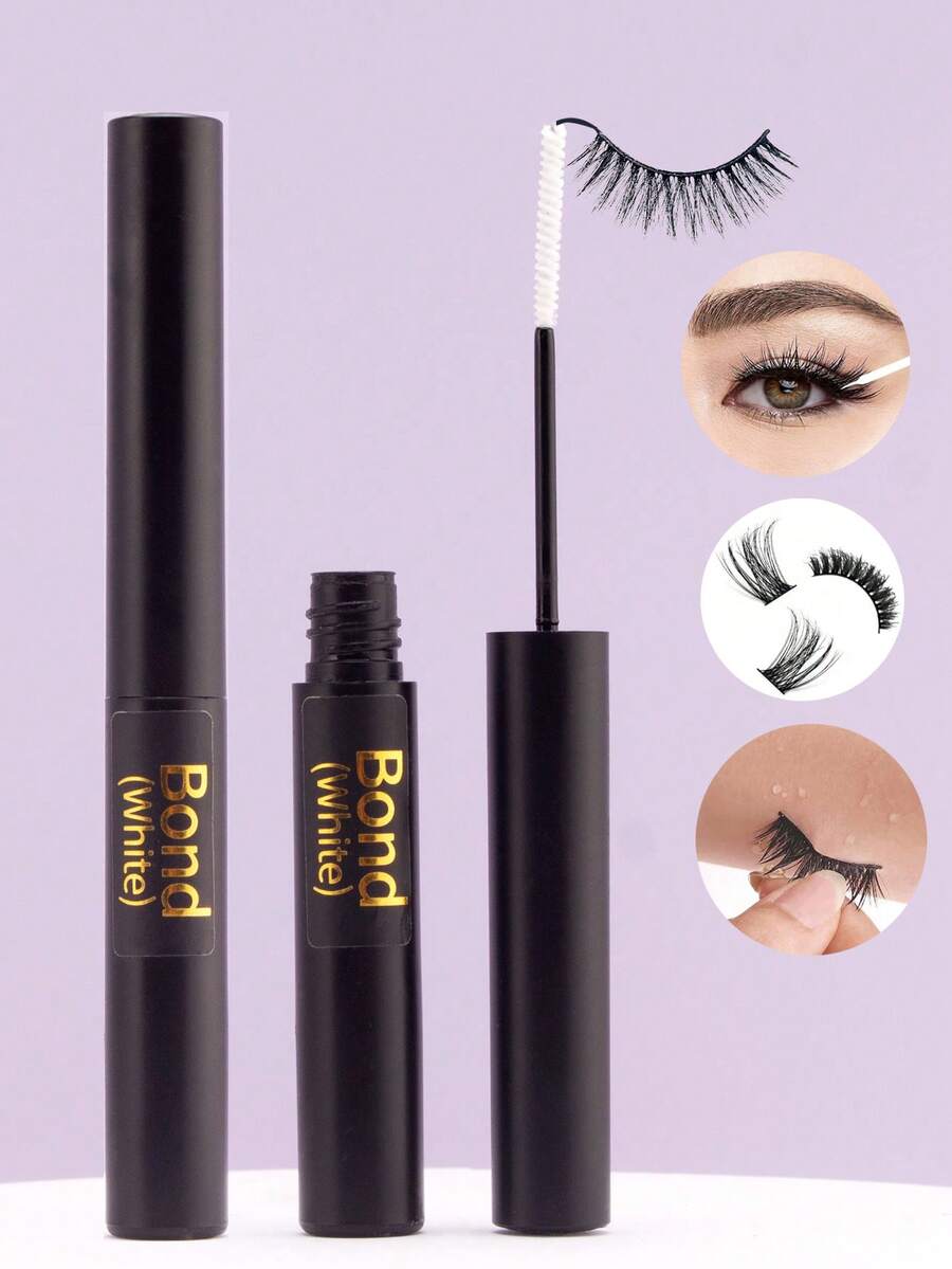 1 adhesivo blanco para pestañas postizas de 6 ml, moldeador fuerte ...