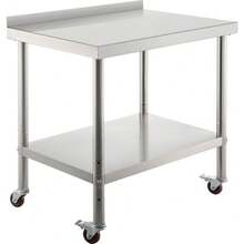 Uimoso Stainless Steel Work Prep Table Kitchen Work Table 36x24in/ 4 ...