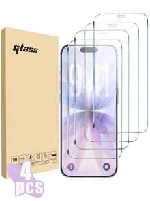 4pcs Tempered Glass Screen Protector Film For IPhone 17, Pro Max, 17 ...