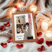 1pc Personalised Anniversary Date Gift For Her Custom Poster, Custom ...