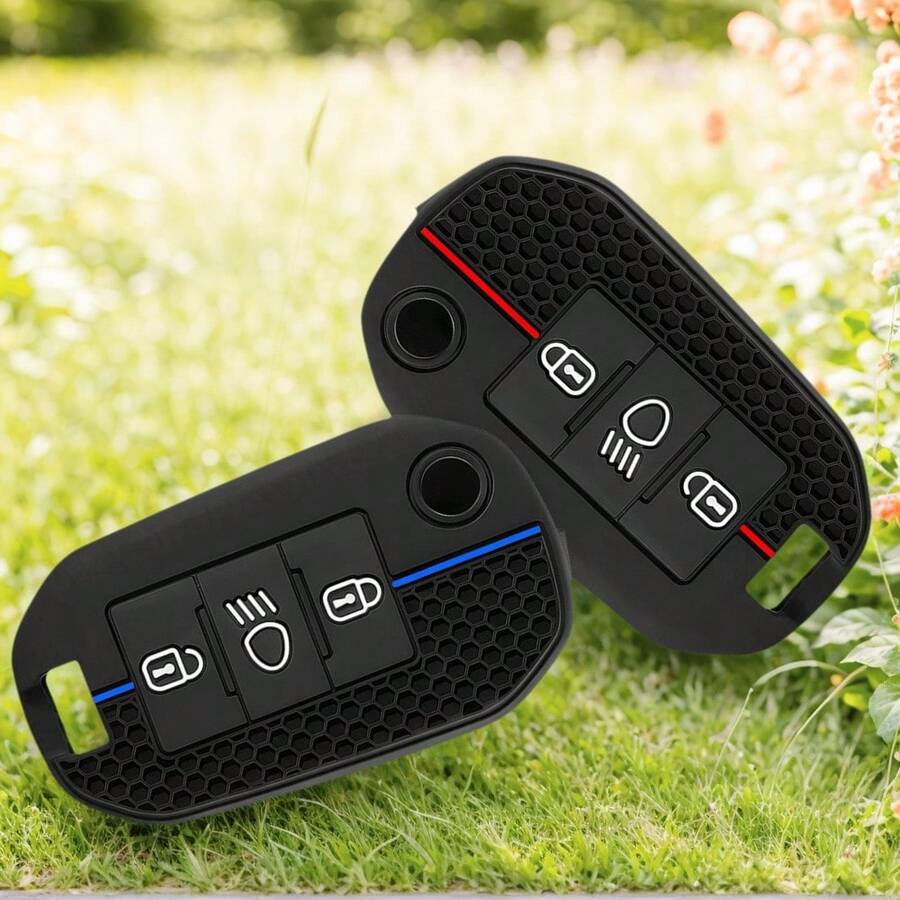 Silicone Car Key Case Cover Fob For Peugeot 208 301 307 308 508 2008 ...