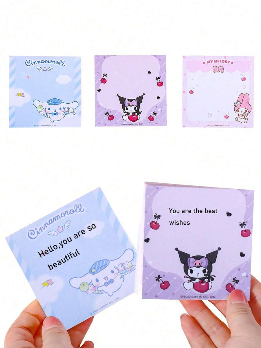 Sanrio 1Pc Kuromi Notepad My Melody Cinnamoroll Cartoon Stationery ...