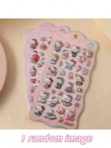 1pc Cute Cartoon 3D Handmade DIY Mobile Phone Decorative Sticker ...