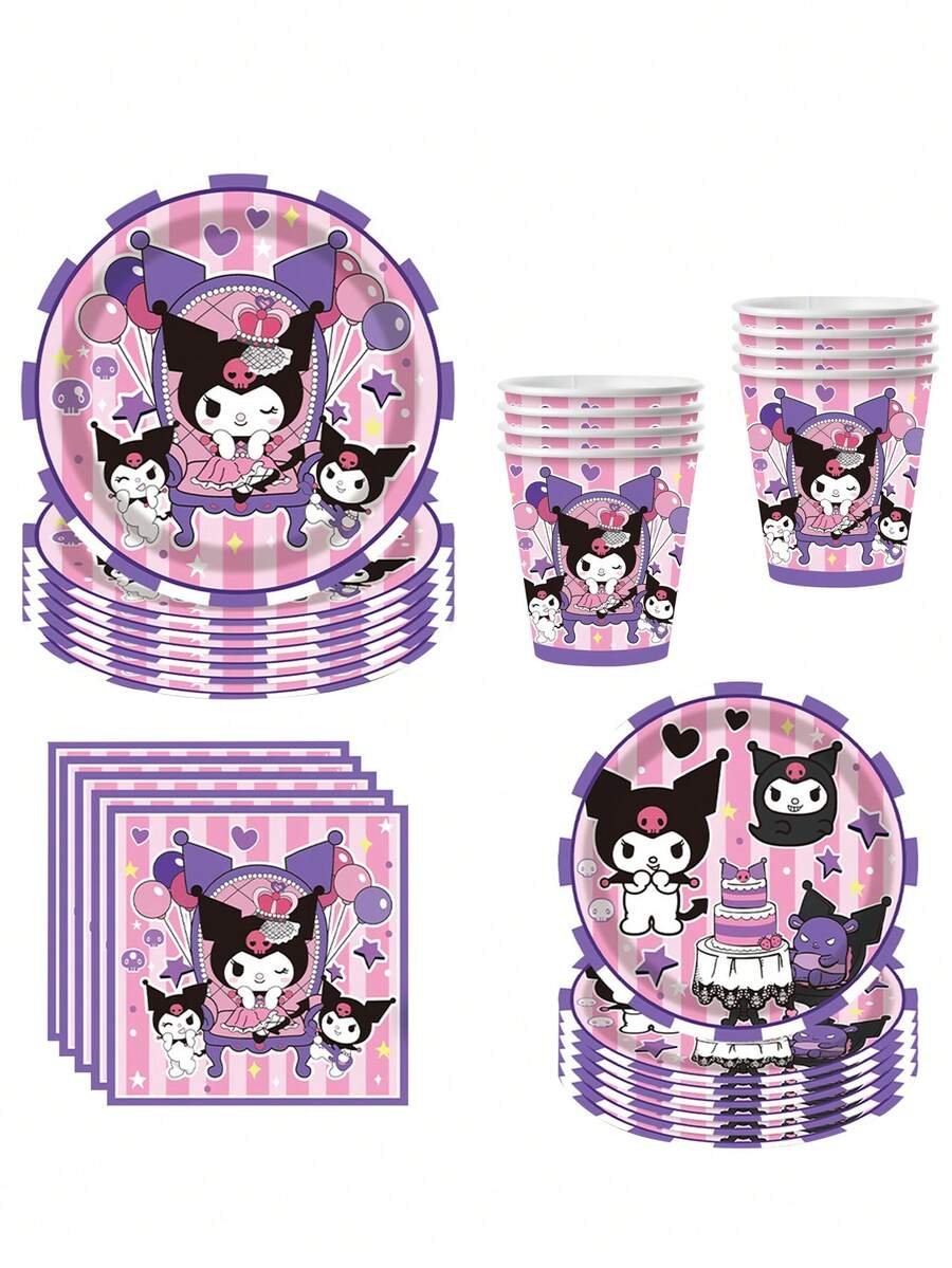 Sanrio 10/20/50pcs Cute Cartoon Kuromi Theme Birthday Party Decoration ...