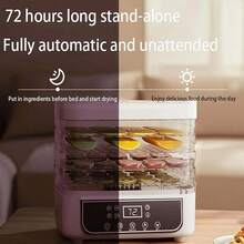 Food Dehydrator , Digital Timer & Temperature Control, Quiet Operation ...