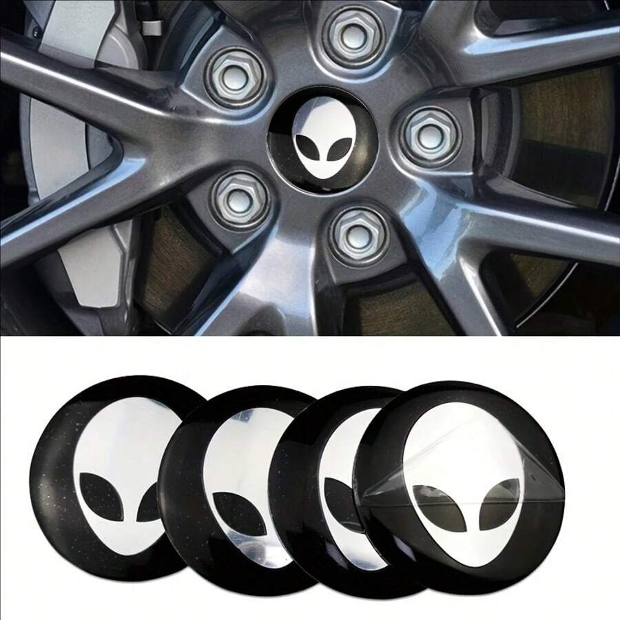 4pcs 56mm Irregular Logo Car Wheel Center Hub Cap Badge Stickers, Fit ...