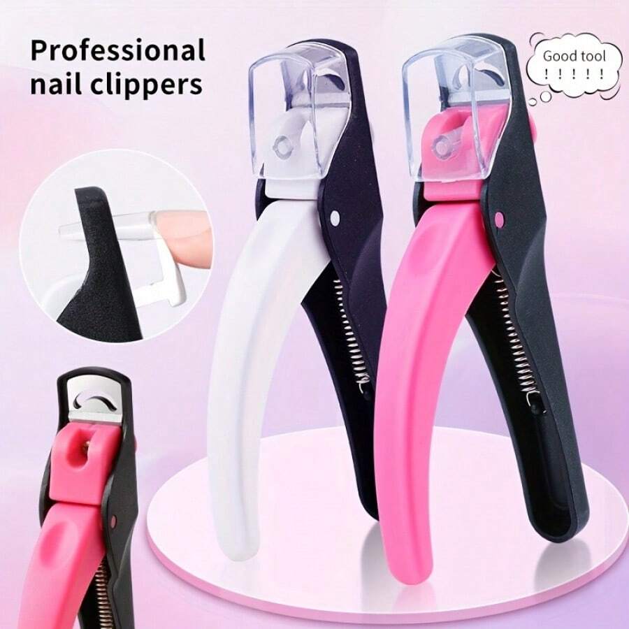 Zweifarbige Nagelextensions-Zange, Edelstahl Gel Dreifach-Schnitt ...
