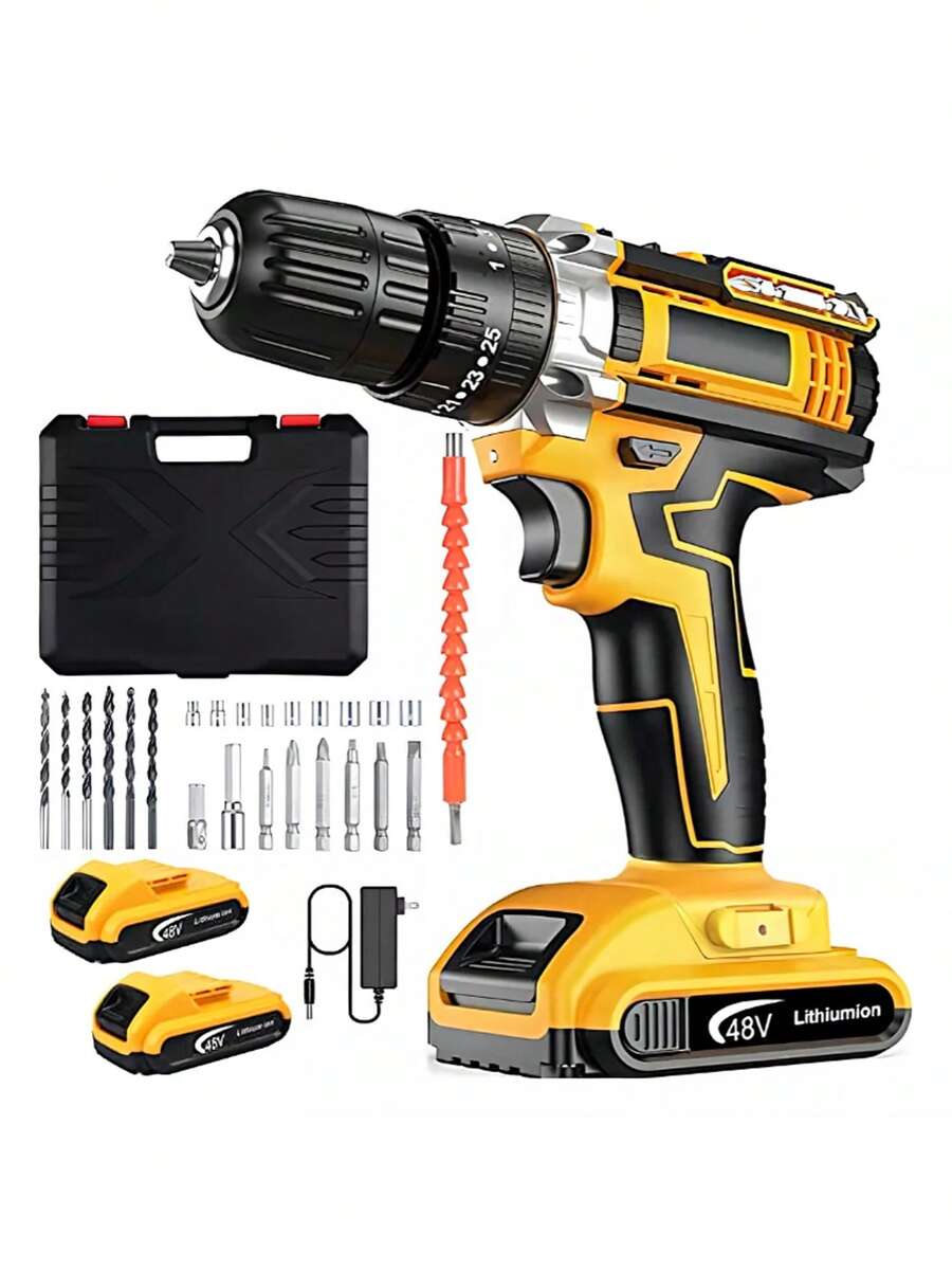 Taladro Eléctrico Inalámbrico Con 2 Baterías | Moda de Mujer | SHEIN México