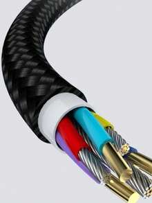 Super schnelles Aufladen Typ-C Datenkabel, USB-C Blitz-Ladekabel ...