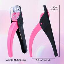 Zweifarbige Nagelextensions-Zange, Edelstahl Gel Dreifach-Schnitt ...