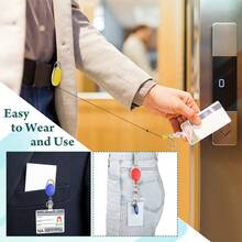 1-8pcs Random Color Keychain, Vicloon Retractable Badge Reel, Key Chain ...