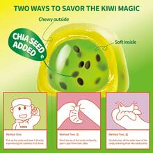 AMOS Caramelos gomosos de kiwi Peelerz, bolsa de 3 oz, caramelos ...