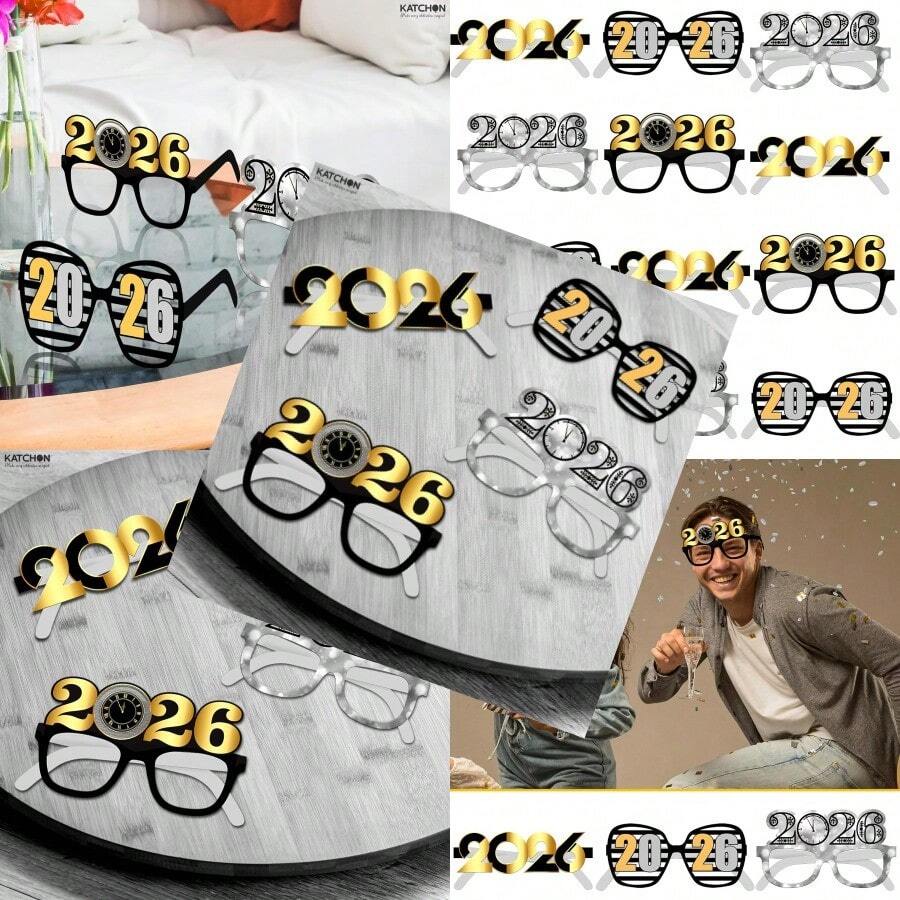 KatchOn 2026 Glasses New Years - Pack Of 12 New Years Decorations 2026 ...