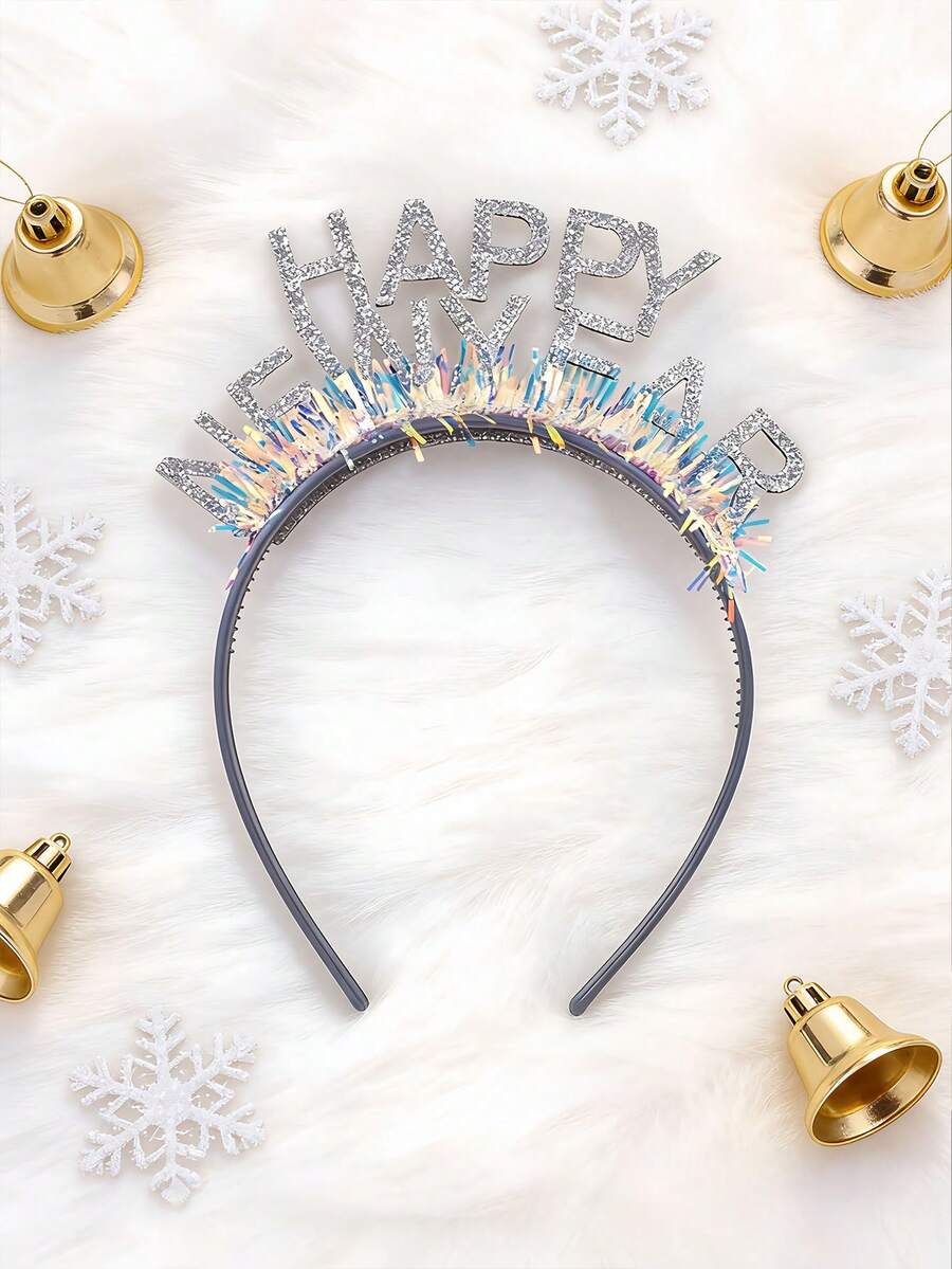 Suministros para fiesta de Fin de Año 2026, Diadema con corona de Año ...