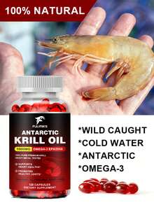 Fulimiks 2000mg Antarctic Krill Oil Capsules, Astaxanthin, For ...