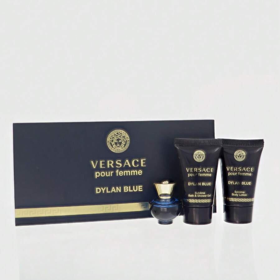 Versace DYLAN BLUE FEMME 3Piece Mini Set 5ml Mini, Shower Gel, Body ...